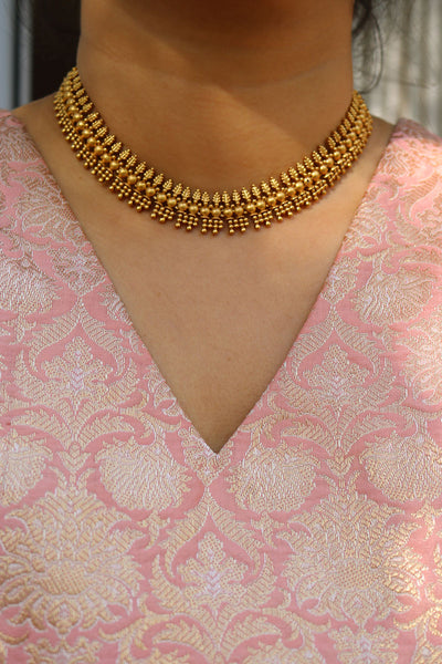 Matte Leaf Close Neck Set – zahana