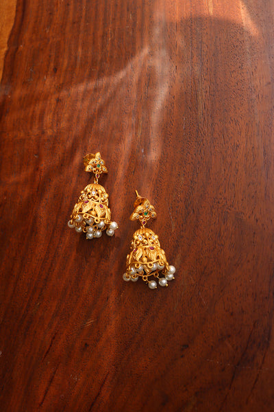 Matte Paisley Cone Jhumkas – zahana