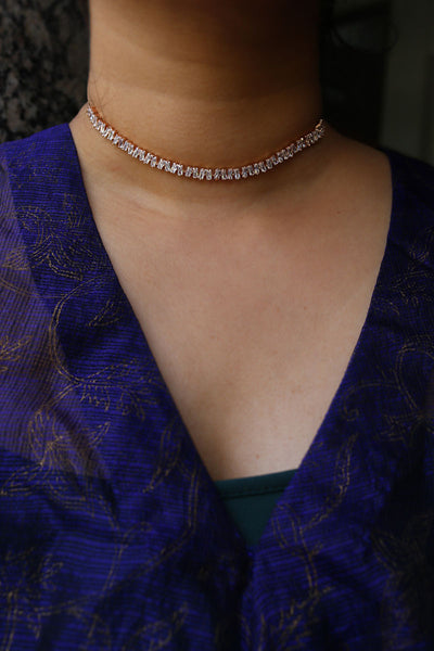 Delicate AD Little Rectangles Choker – zahana